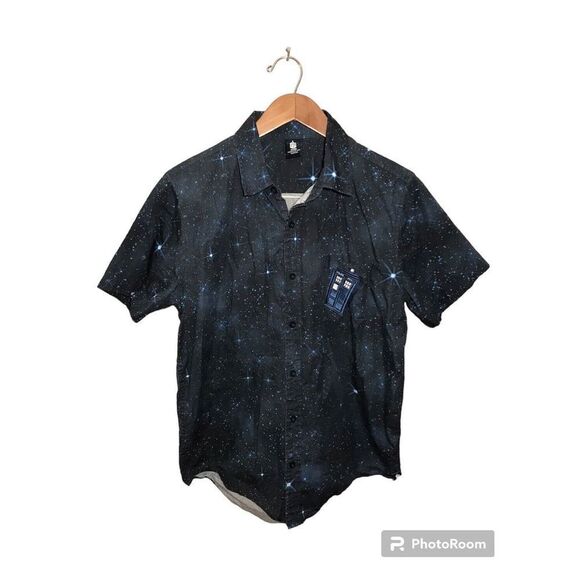 Dr. Who | Shirts | Doctorwho Mens Camp Shirt Bbc Button Up Tardis All ...
